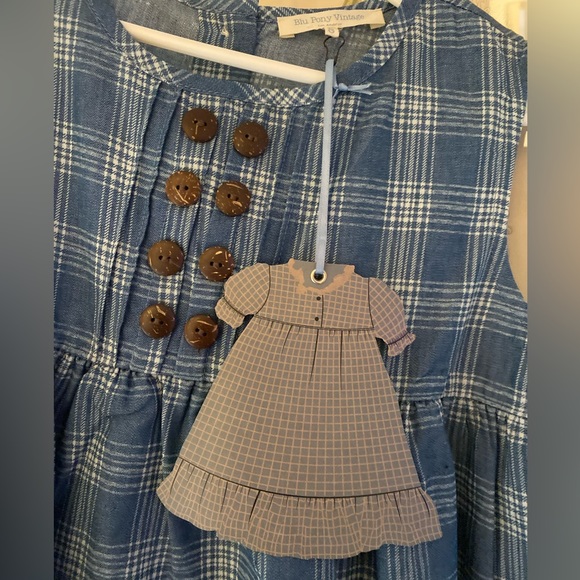 Blu Pony Vintage | Dresses | New Blu Pony Vintage Dress Blue Check With ...